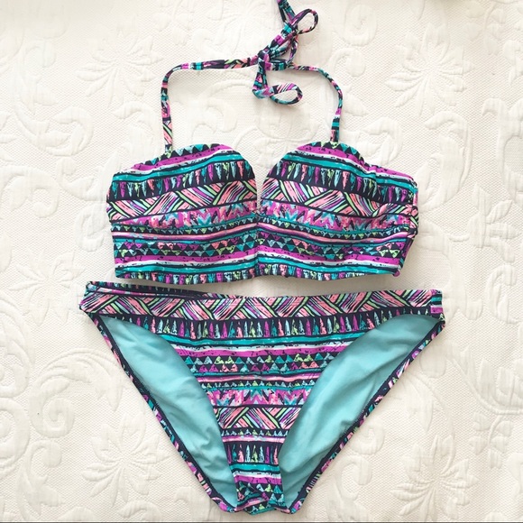 Xhilaration | Swim | Twopiece Aztec Swimsuit | Poshmark